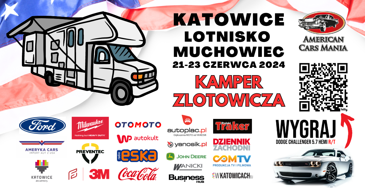 Bilety American Cars Mania 2024 - kamper zlotowicza, Katowice | abilet.pl